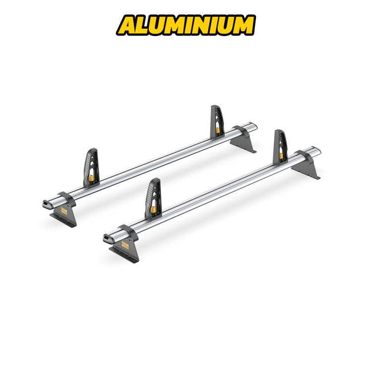 2 x ULTI Bar Aluminium Roof Bars - NV300 LWB Low Roof Tailgate